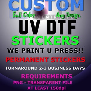 Custom Sticker UV DTF Gang Sheet, Uv Dtf Transfers, DTF Transfers, High Quality, Wholesale ...