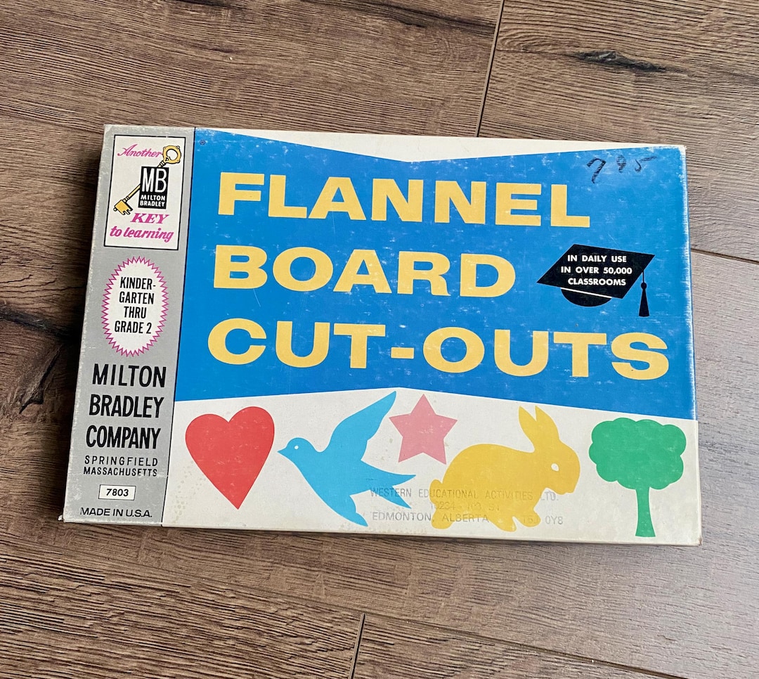 Flannel Board Cut-outs (1962) - Milton Bradley Learning Toys - Etsy