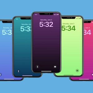 Gradient iPhone Wallpaper, 5 Individual Styles Included, Instant ...