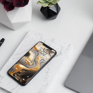 High Resolution Gold Silver Flow AI Exclusive iPhone Wallpaper - Etsy