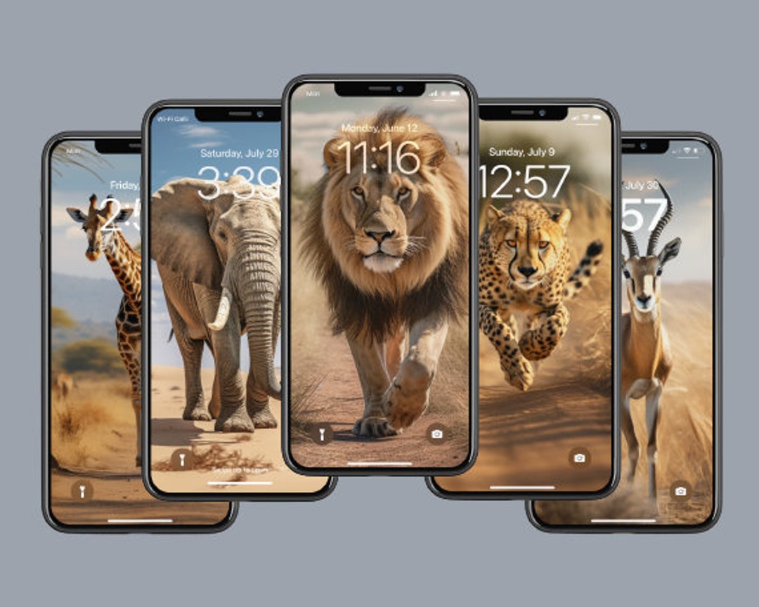 5 Wildlife iPhone Wallpaper Collection, Exclusive AI Wallpaper, Wild ...