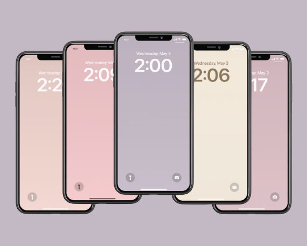 5 Subtle Pastel iPhone Wallpaper Collection 2 - Etsy