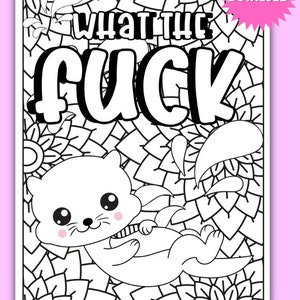 Adult Coloring Page, Funny Coloring Sheet, Swear Word Coloring Page ...