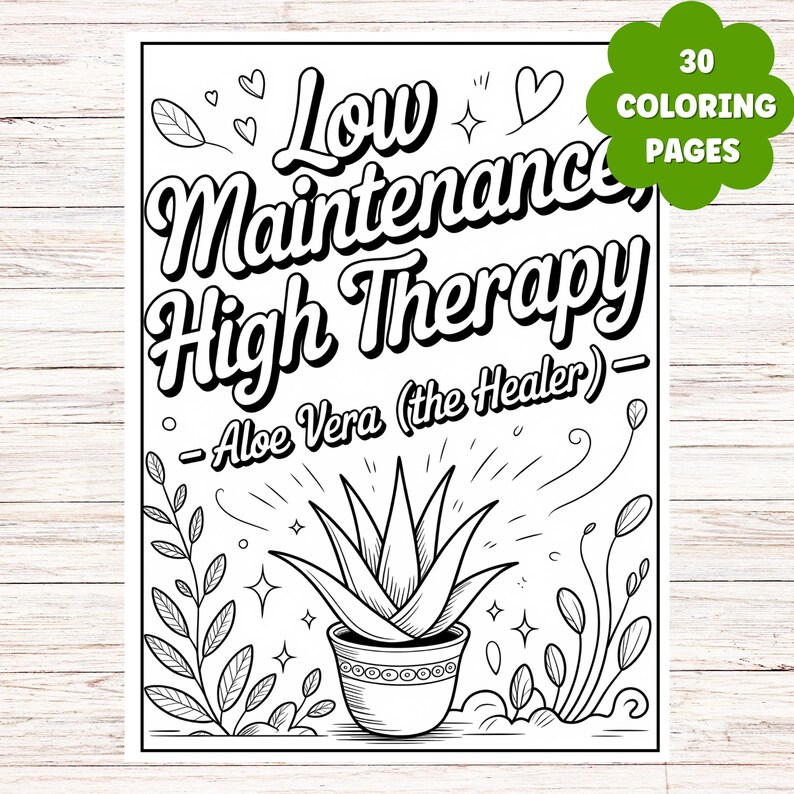 Plant Parent Coloring Book – I'm Watering My Plants 30 Houseplant ...