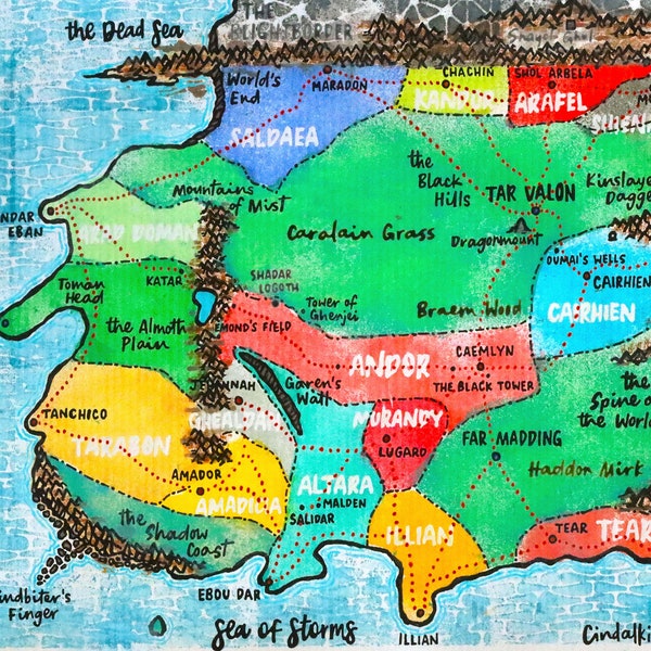 Wheel of Time Map Poster - Etsy