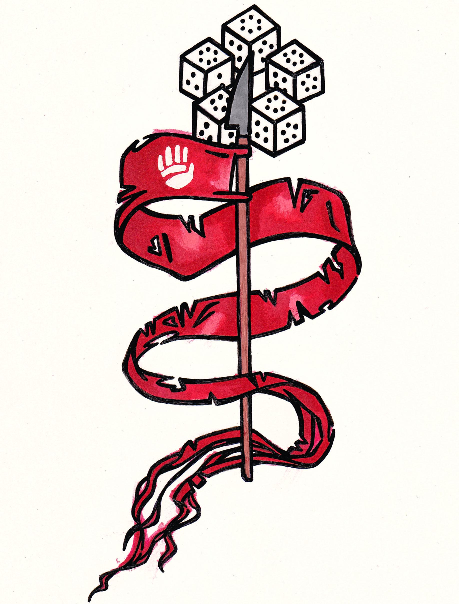 Mat Cauthon's Banner, the Red Hand - Etsy