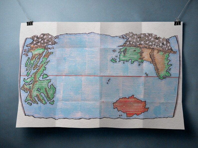 The Wheel of Time World Map | Etsy