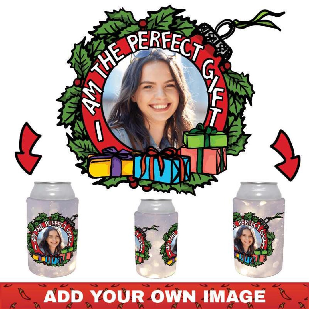 Personalized Stubby Holder Custom Holiday Drink Cooler Perfect ...
