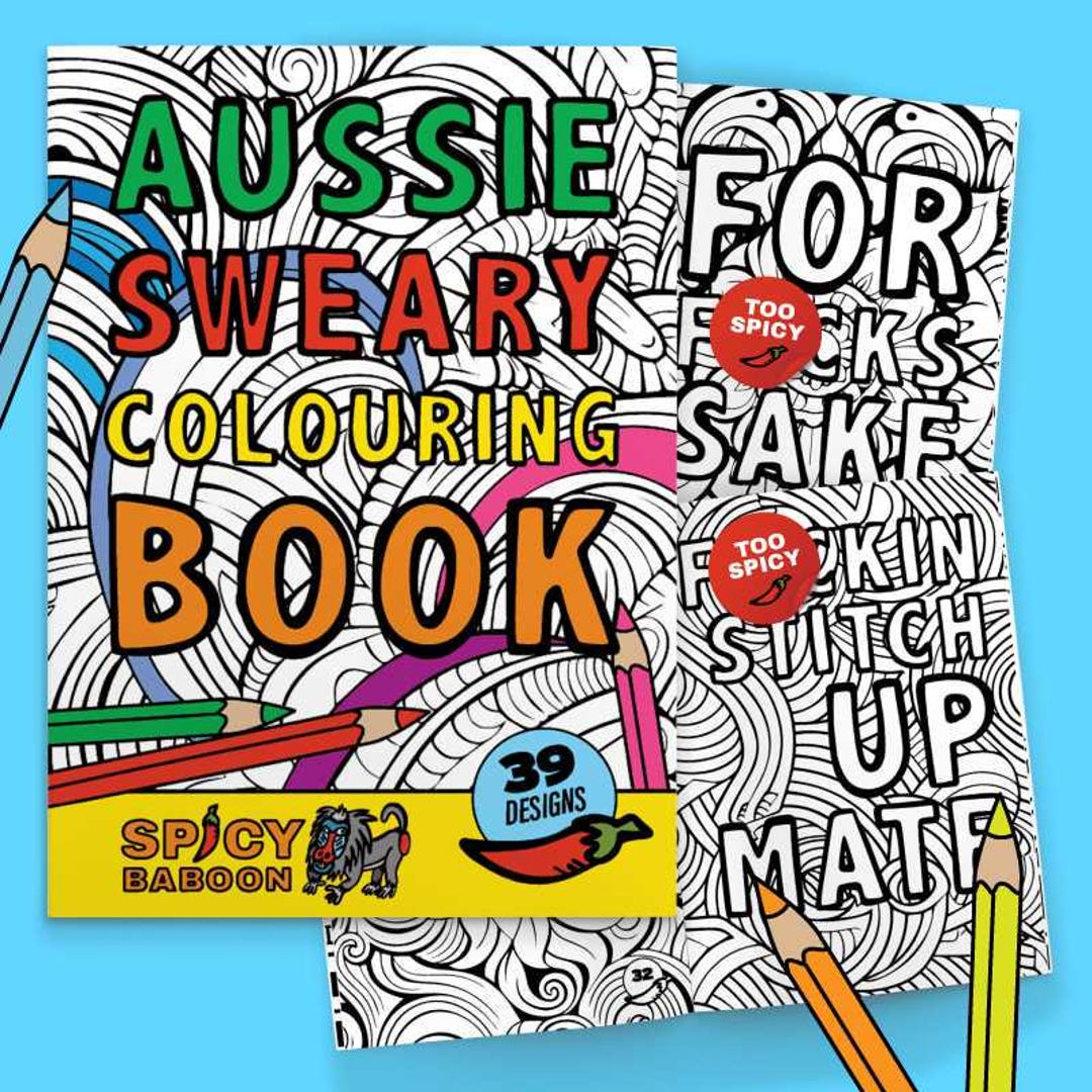 Swear Words Swear Word Coloring Adult Coloring Pages Coloring Sheets ...