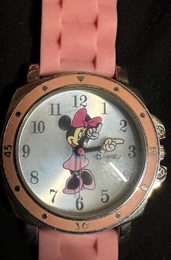 DISNEY MINNIE MOUSE Watch Round White Dial with Minni… - Gem