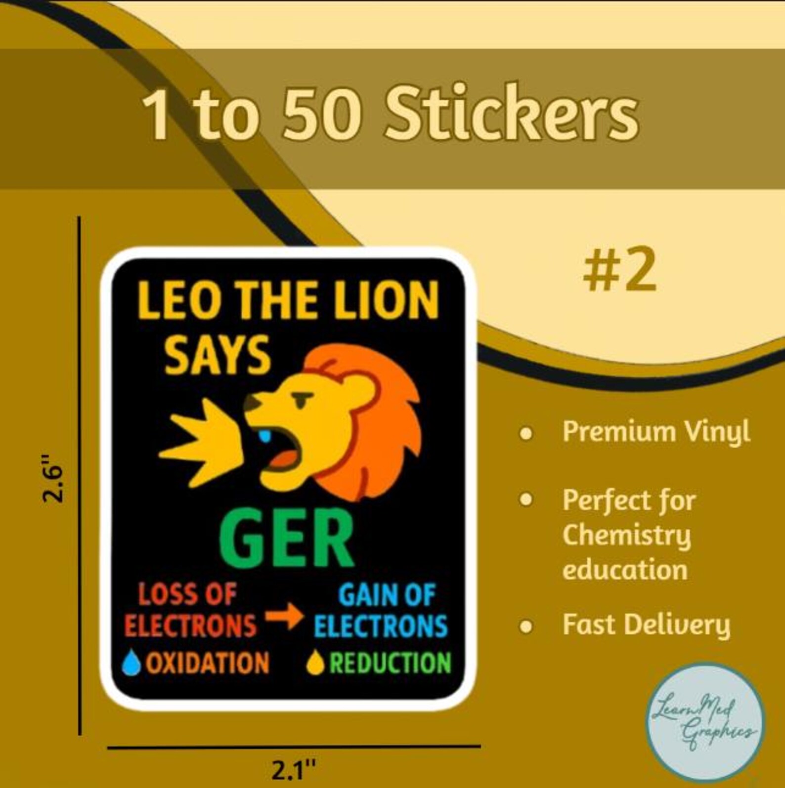 Chemistry Education Sticker Set – Ph Scale, Acid-base Theory, Oxidation ...