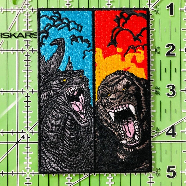 Godzilla Embroidery Patch - Etsy
