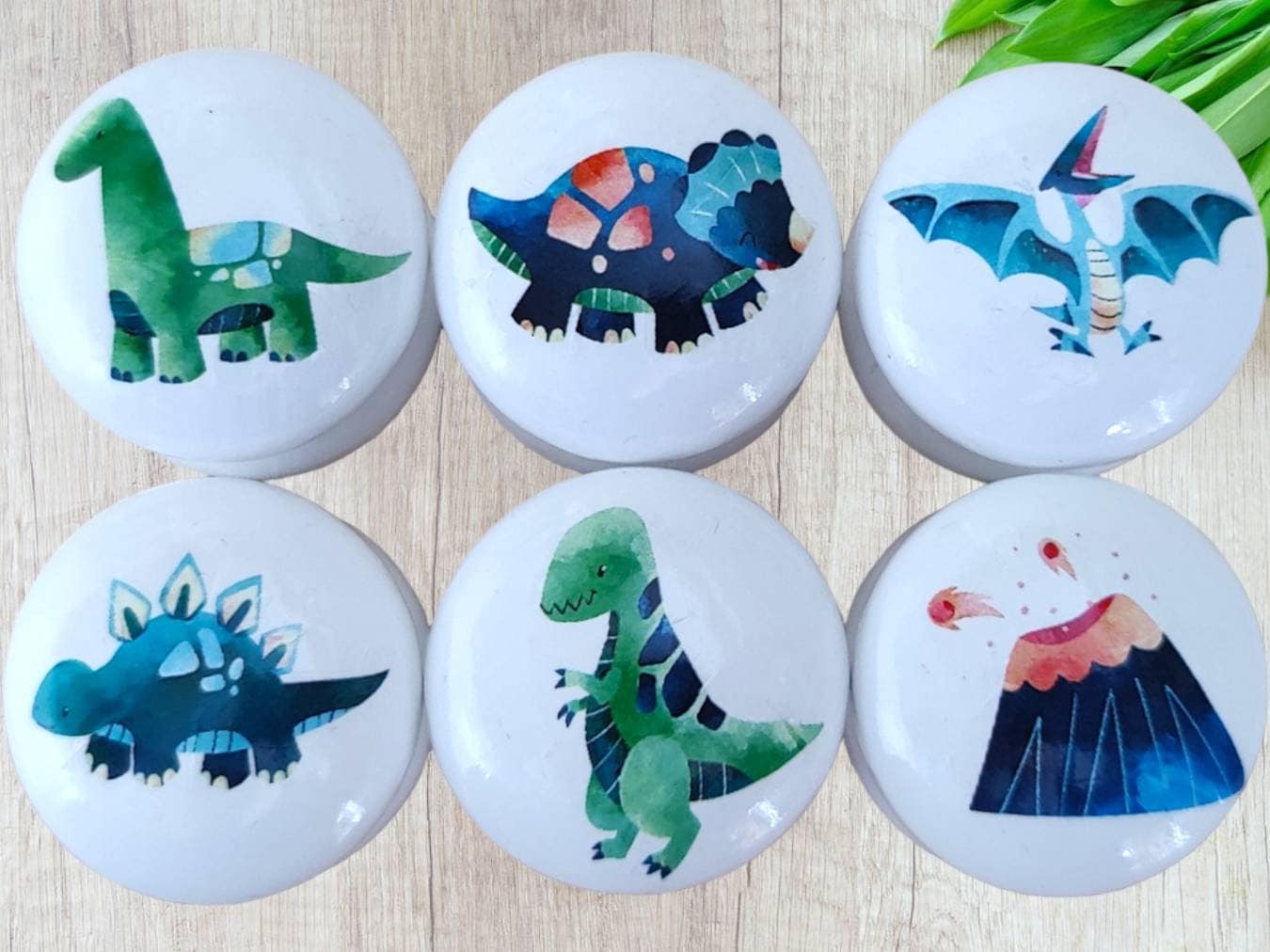 Dinosaur Drawer Knobs, Furniture Drawer Knobs, Dinosaur Theme Decor ...