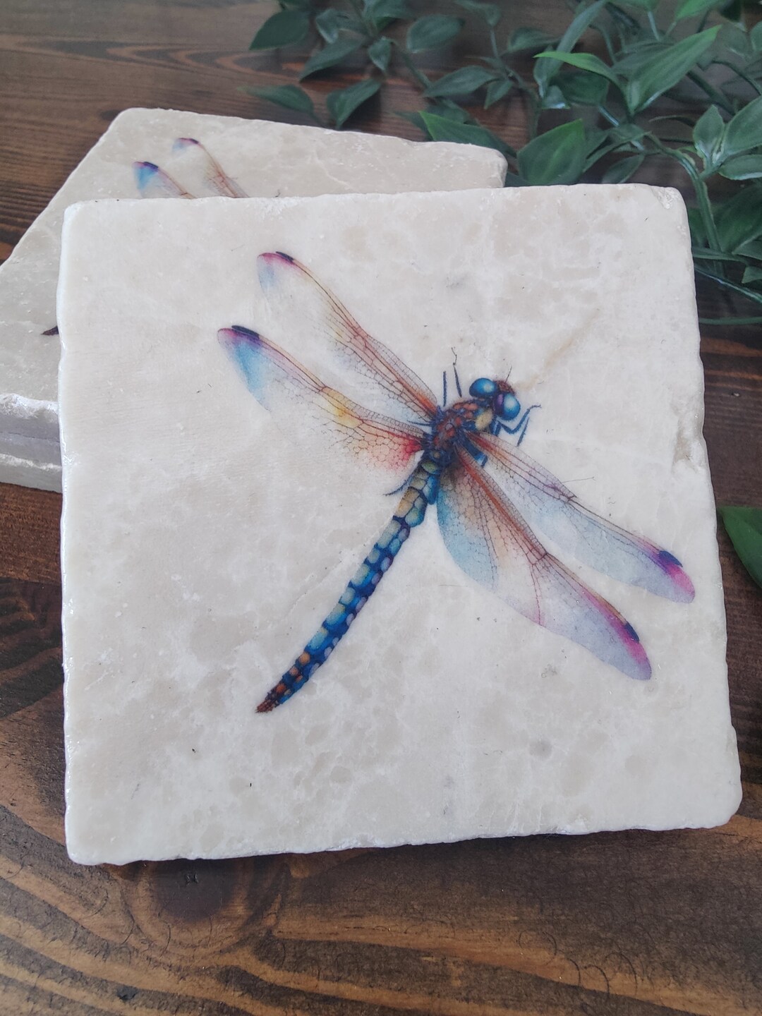 Dragonfly Coasters, Unique Dragonfly Gift, Coffee Table Coasters, Drink ...