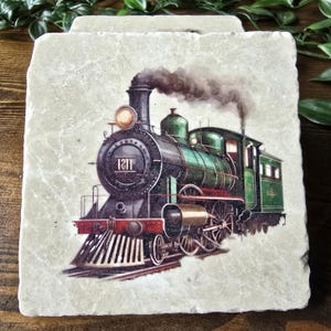 Steam Train Coasters: Vintage Train Décor, American Steam Trains, Train ...