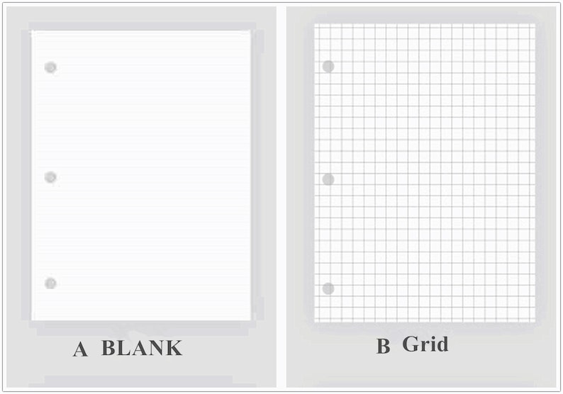 3 Holes Mini Binder Insert Paper Inser Plastic Pocket MINI - Etsy