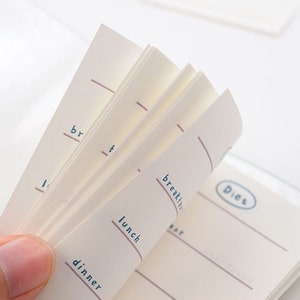 3 Holes Mini Binder Insert Paper, Inser Plastic Pocket, MINI Planner ...