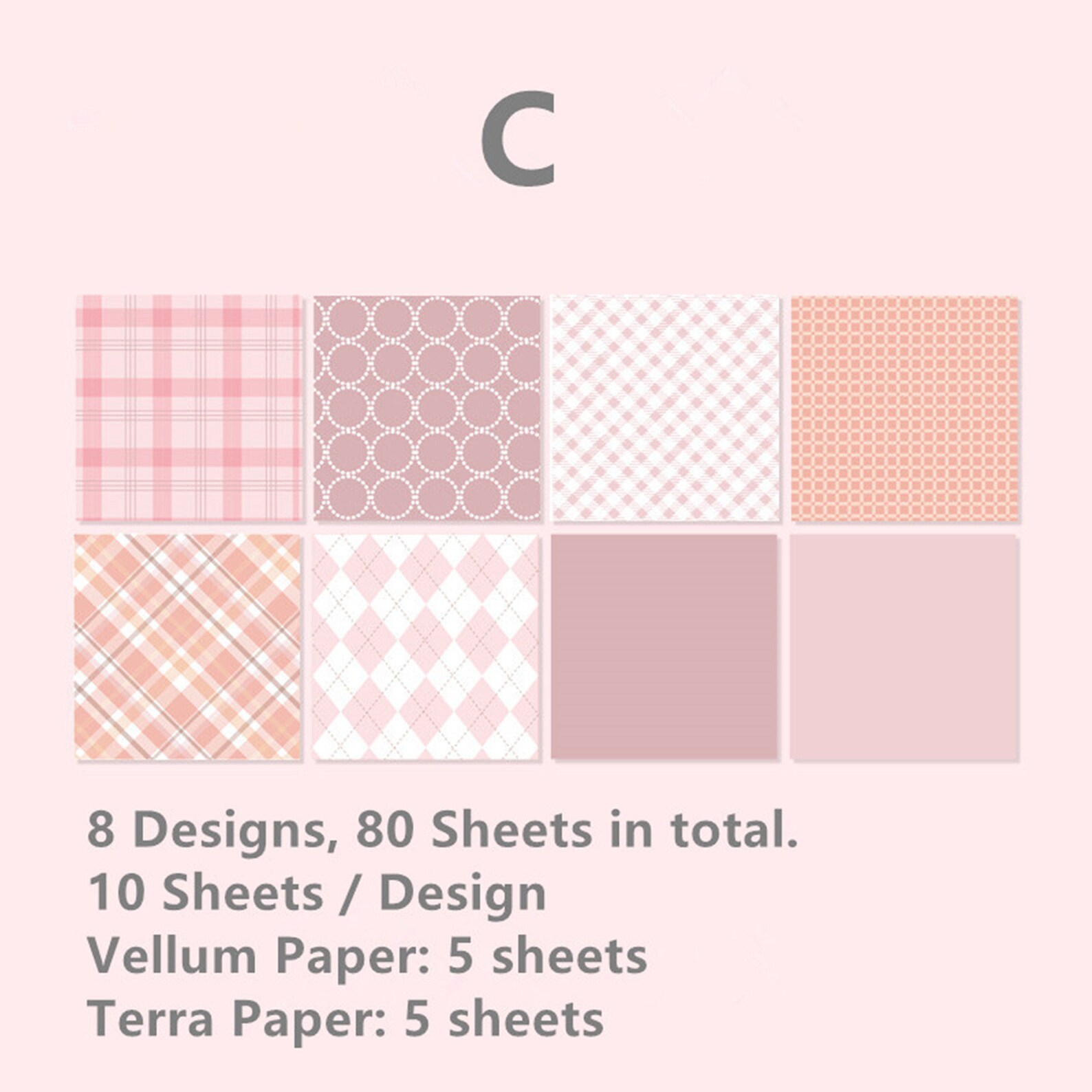 Retro Colorful Grid Note Paper, Vellum Paper, Terra Paper, Grid Deco ...