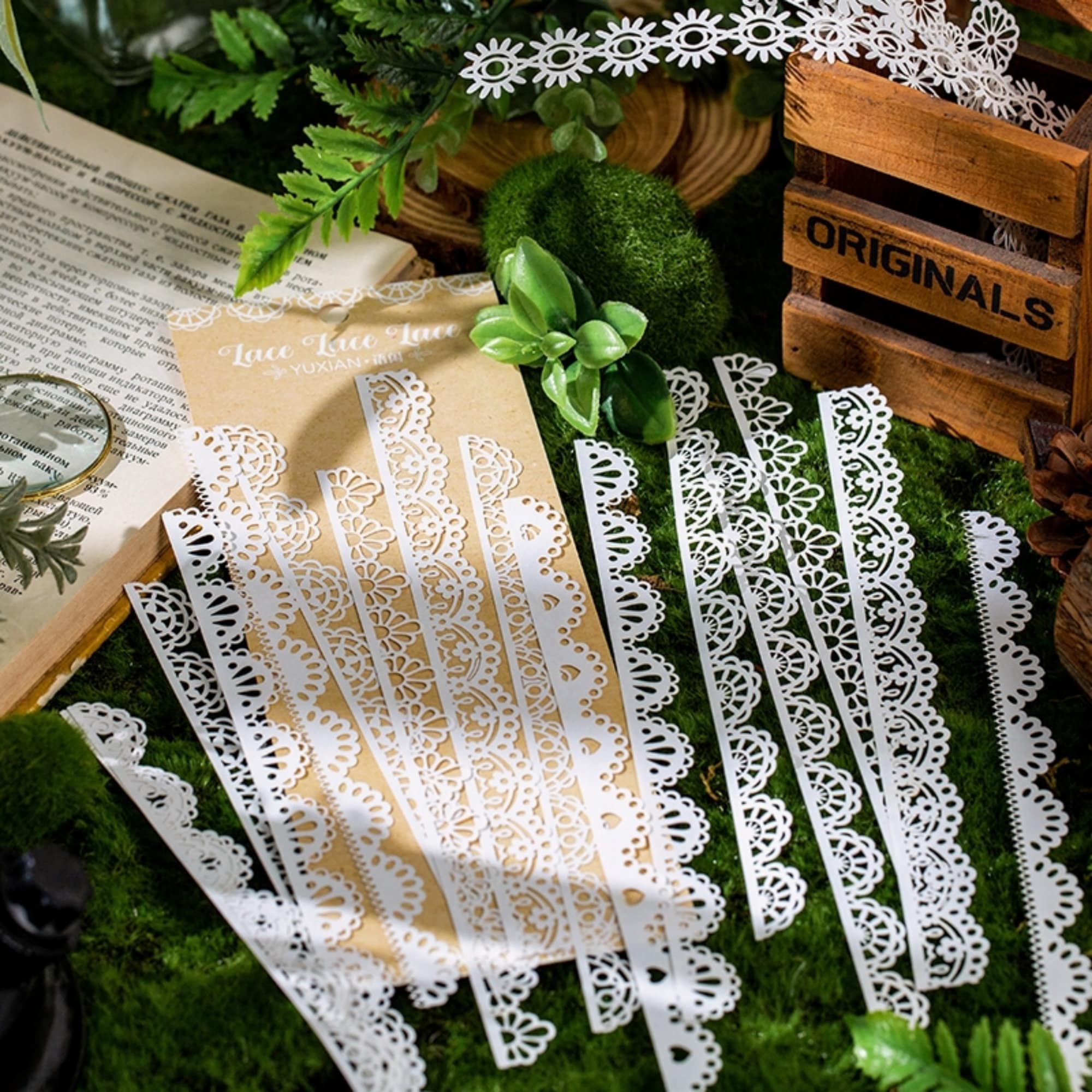 Assorted Lace Trimmed Decorative Paper Pack, Paper Lace for Junk ...
