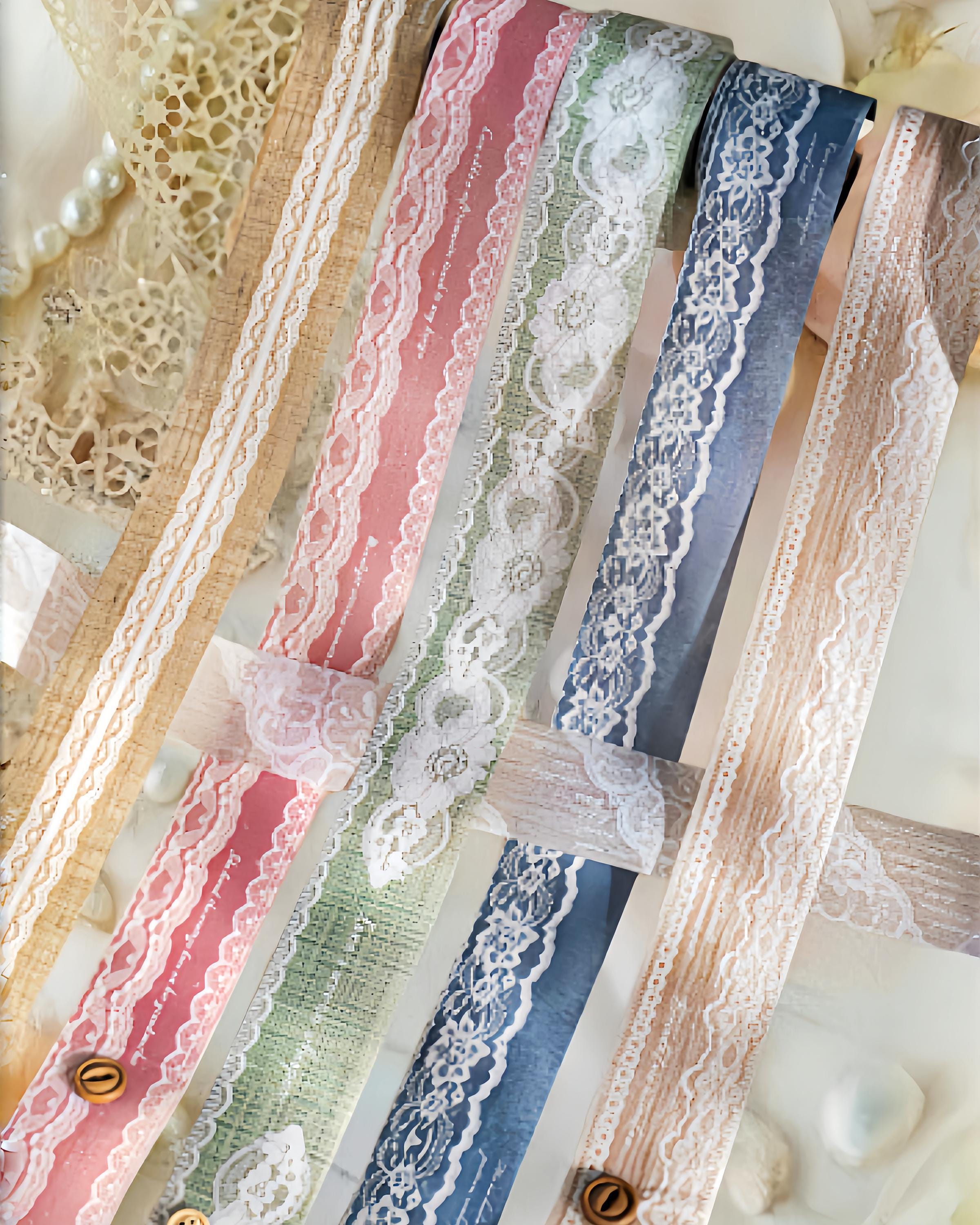 Lace Fabric Texture Washi Tape, Elegant Lace Design Paper Tape, Vintage ...
