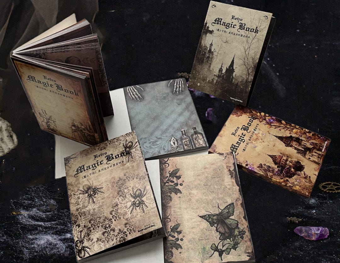 Dark Gothic Style Scrapbooking Paper, Halloween Deco Paper for Junk ...