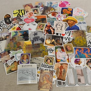 Variety of Retro Junk Journal Sticker Grab Bag, Ephemera Sticker Pack ...