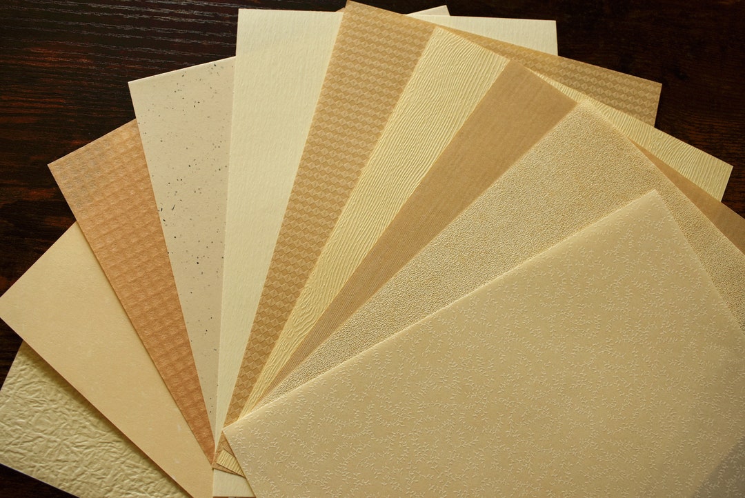 Colorful Ephemera Paper Pack — Cream Theme, Milk Tea Textured Scrapbook ...