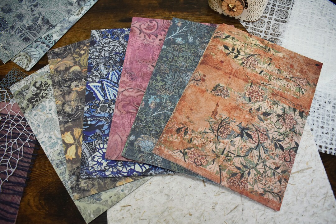 Large Size Vintage Scrapbook Paper Pack, Vintage Distressed Patterned ...