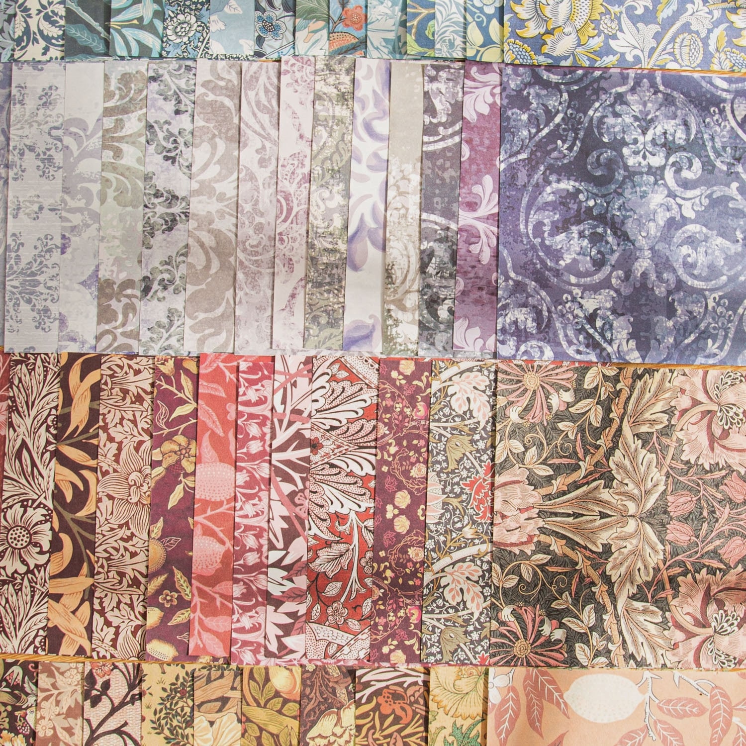 40 Sheets William Morris Classical Patterned Deco Paper Booklet ...