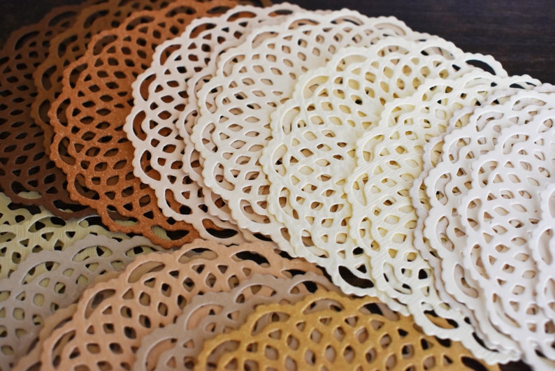 Die Cut Special Paper Doilies, Multi-colored Paper Lace Pad ...