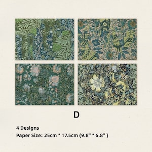 Large Size Vintage Scrapbook Paper Pack, Vintage Distressed Patterned ...