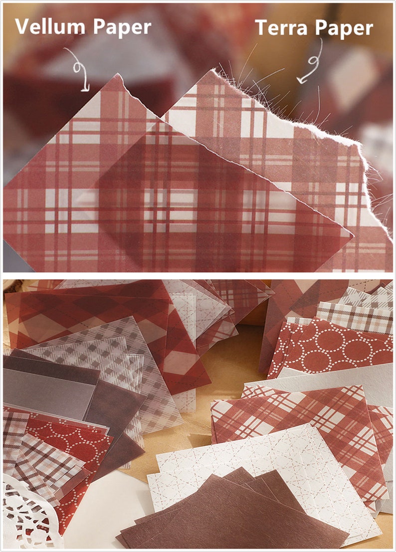 Retro Colorful Grid Note Paper, Vellum Paper, Terra Paper, Grid Deco ...