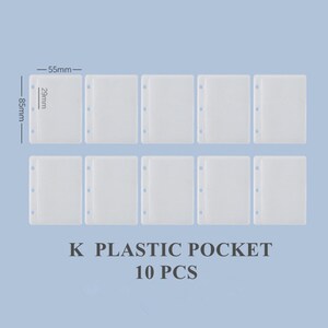 3 Holes Mini Binder Insert Paper Inser Plastic Pocket MINI - Etsy