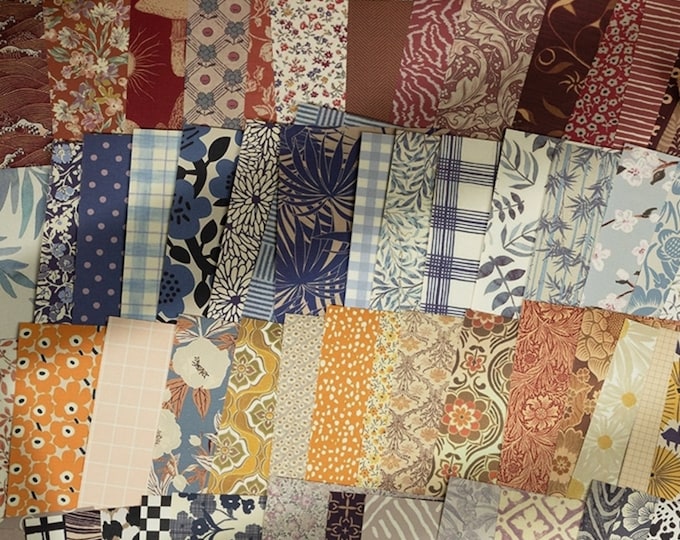 Vintage Artistic Prints Decorative Paper Set, Colorful Deco Paper for ...