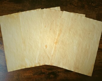 Tea Stained Paper - Etsy