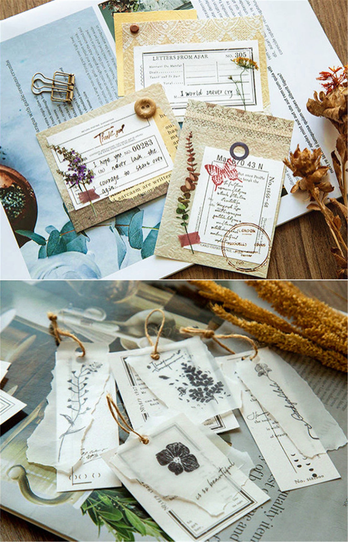 Grass Class Paper Memo Notes Sets, Memo Sheets, Junk Journal, Deco ...