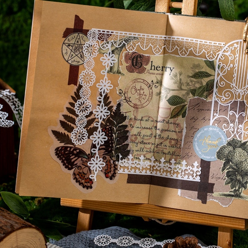 Assorted Lace Trimmed Decorative Paper Pack, Paper Lace for Junk ...