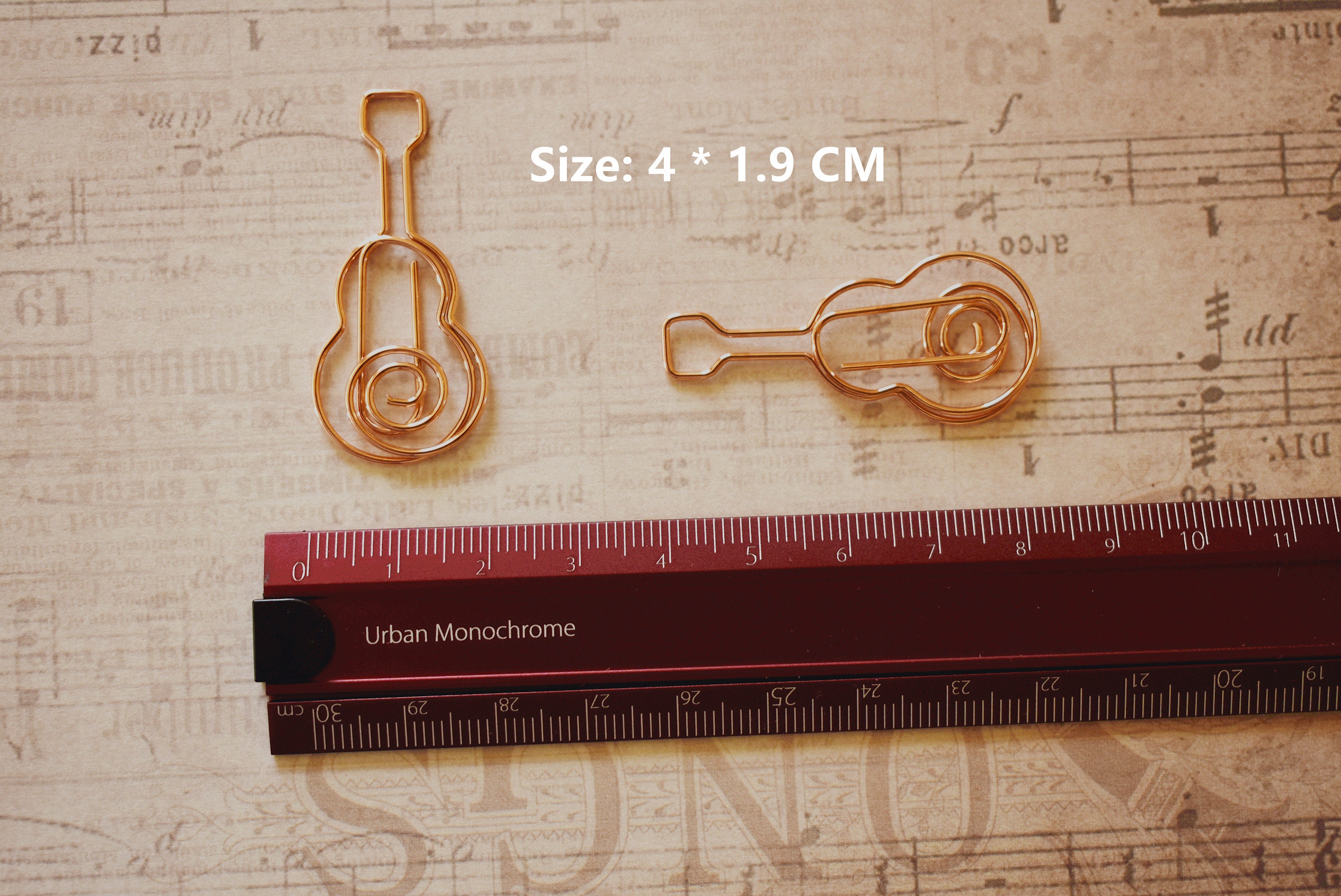 Rose Gold Music Theme Paper Clips, Musical Notes Paper Clips, Guitar ...