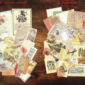 30 Pcs Assorted Vintage Mixed Decorative Paper Bundle, Mixed Ephemera ...