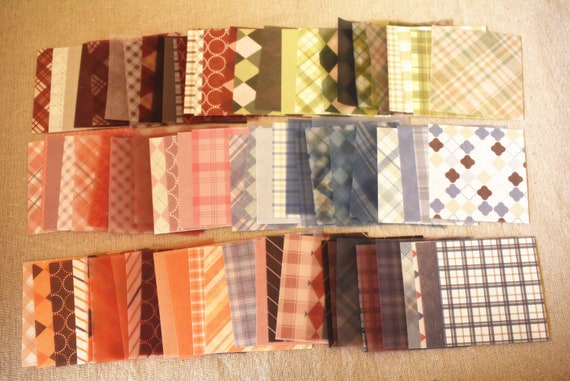 Retro Colorful Grid Note Paper Vellum Paper Terra Paper - Etsy