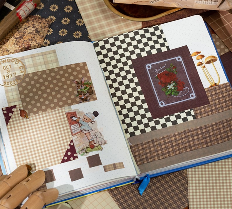 Vintage Artistic Prints Decorative Paper Set, Colorful Deco Paper for ...