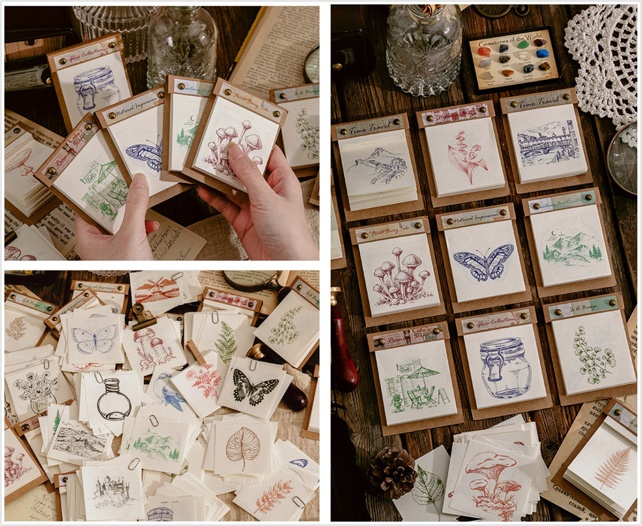 Plain Drawing Patterns Material Paper Set With Brads Pad, Sketch ...