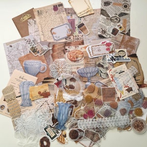 260 Pcs Retro Assorted Junk Journal Pack, Vintage Artistic Style ...
