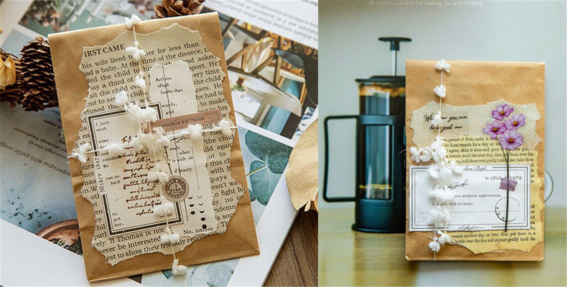 Grass Class Paper Memo Notes Sets, Memo Sheets, Junk Journal, Deco ...