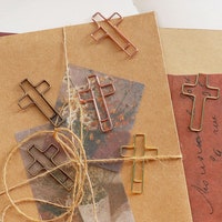 Cross Paperclips, Mixed Color Cross Paperclip 3 Pack - Etsy