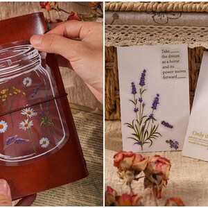 6 Sheets of Various Types of Flower Stickers Pack, Floral Themed ...