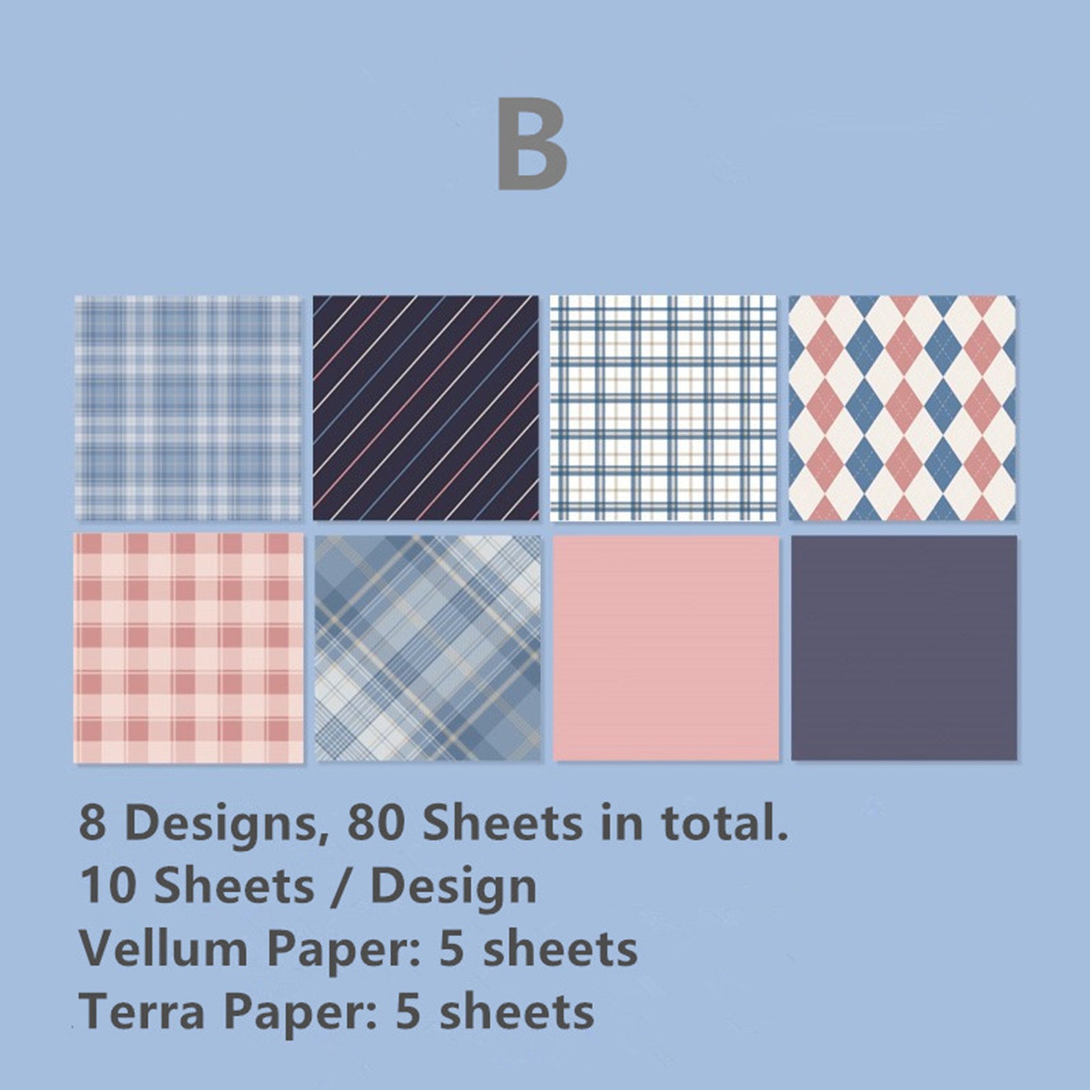 Retro Colorful Grid Note Paper, Vellum Paper, Terra Paper, Grid Deco ...