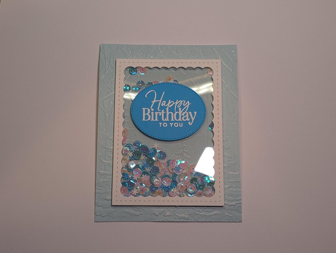 Winter Snow Birthday Card - Etsy