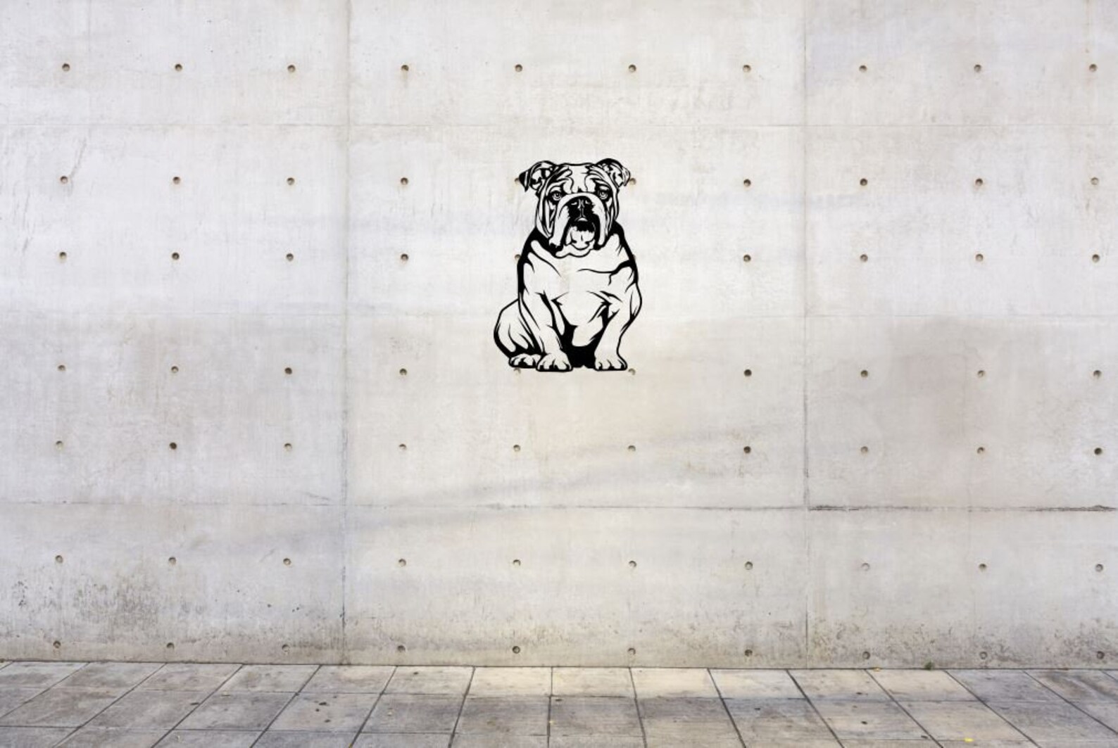English Bulldog Metal Wall Hanging - Etsy