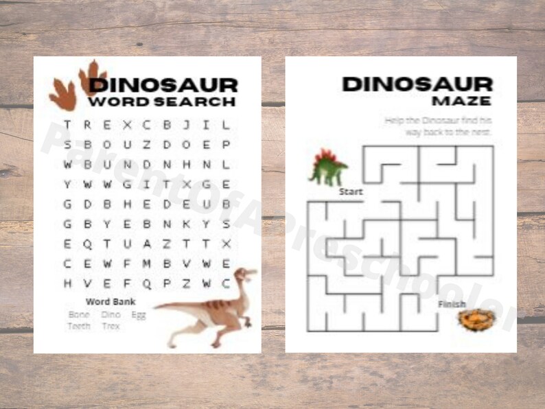 Dinosaur Preschool Learning Worksheets Alphabet ABC Letter | Etsy